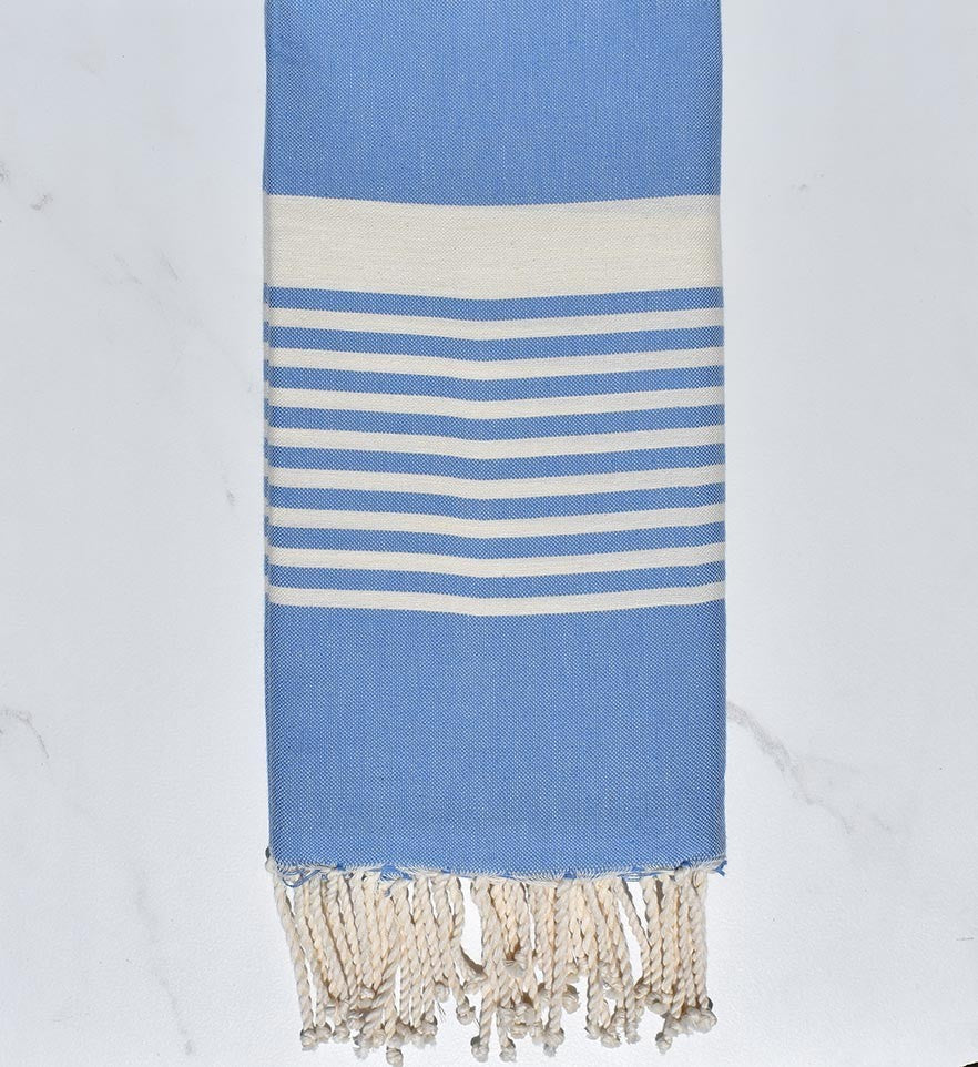 Fouta arthur bleu France – FOUTA TUNISIA